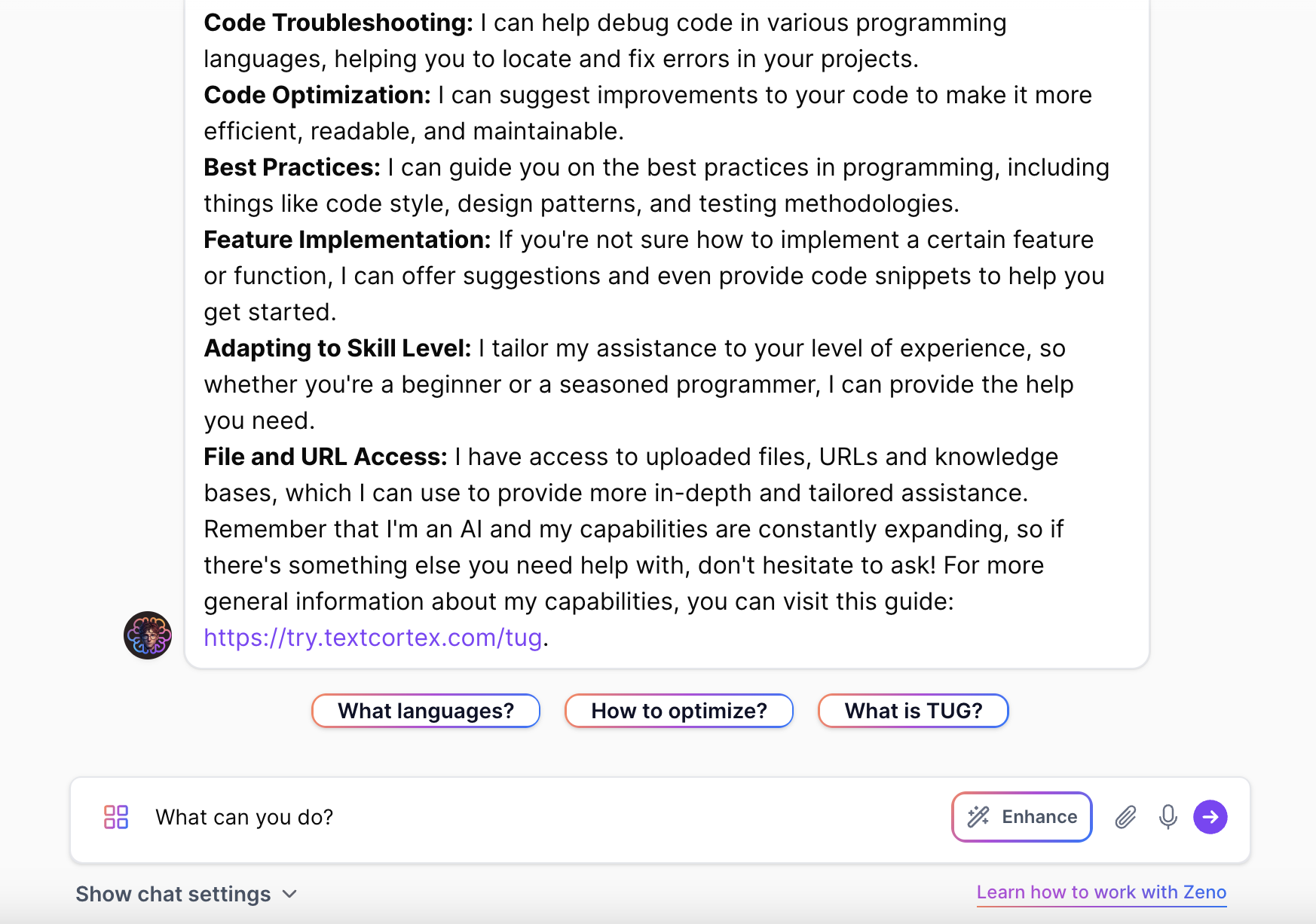 Custom AI Chatbot Creator by TextCortex